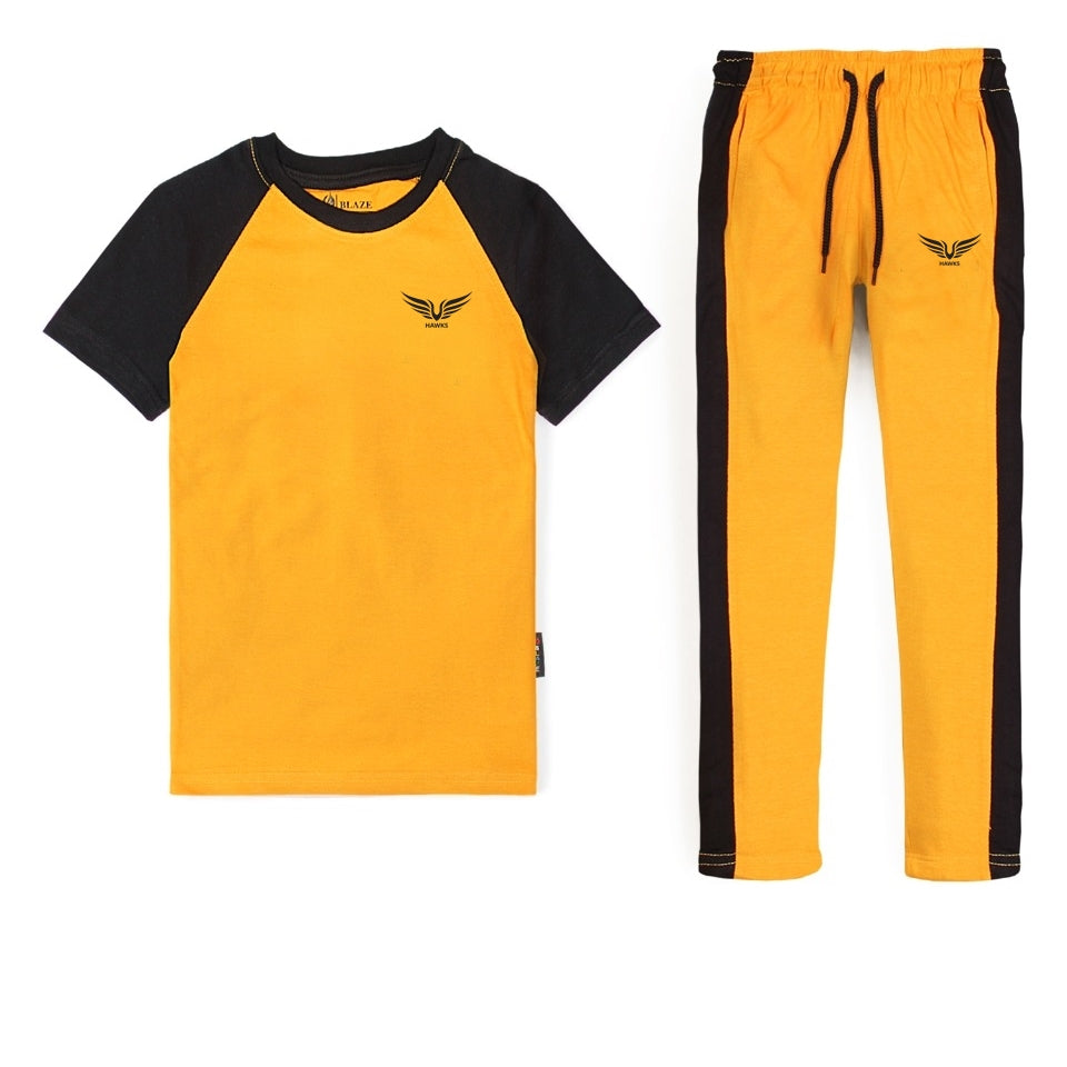 HAWKS yellow raglan unisex tracksuit – Hawks Wears